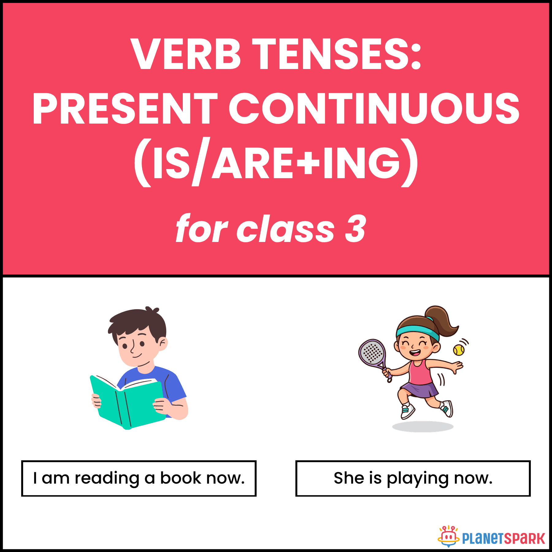 Present Continuous Tense Worksheet Exercises For Class 3