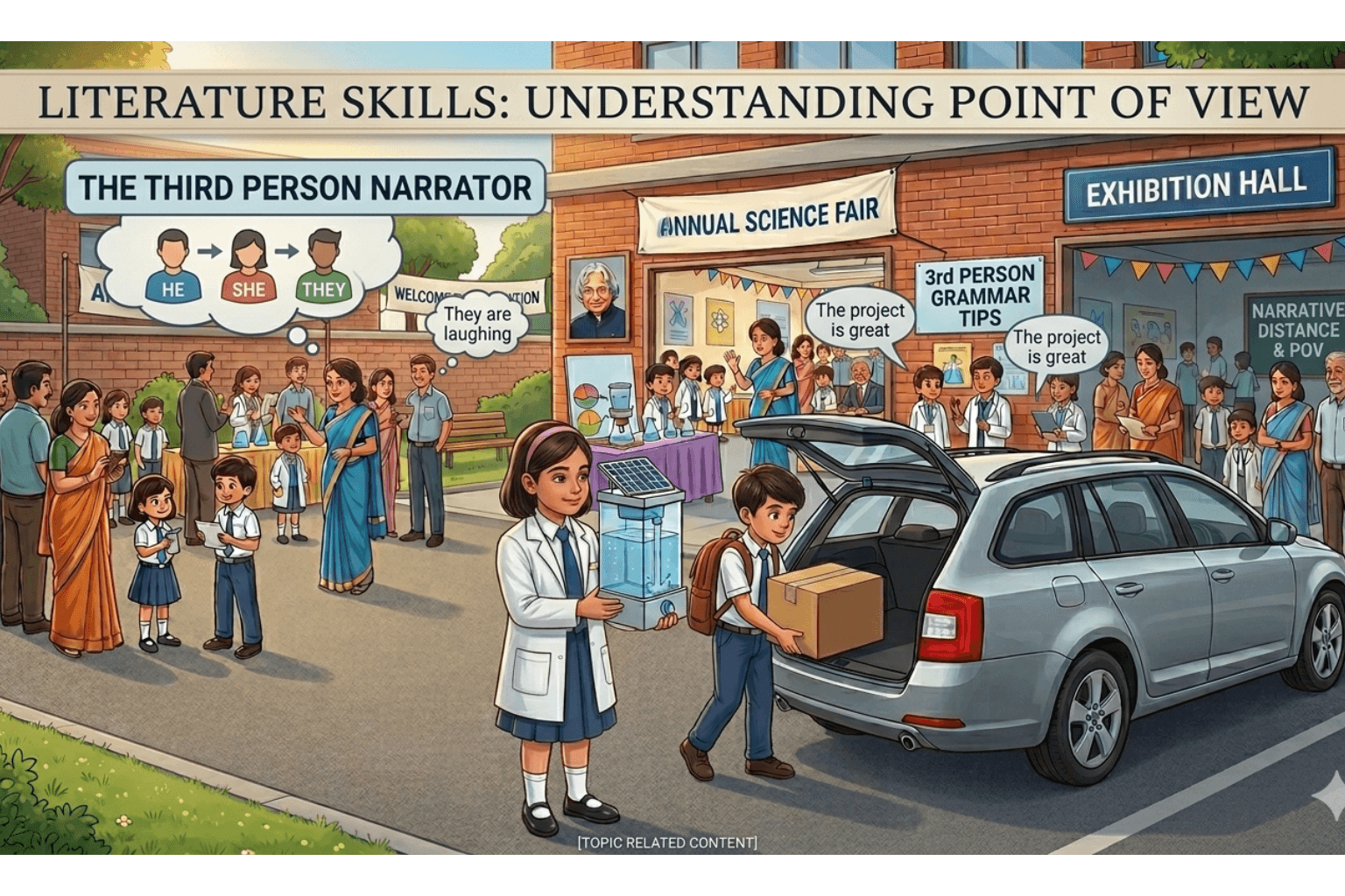 Class 6 English Grammar Worksheet on Third Person View [Free PDF]