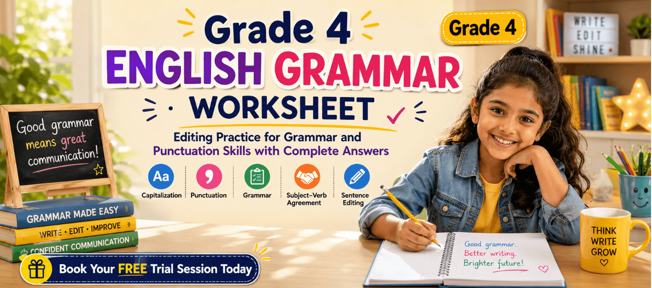 Grade 4 Editing Practice for Grammar and Punctuation Skills