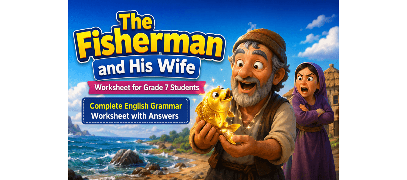 The Fisherman and His Wife Worksheet for Grade 7 Students