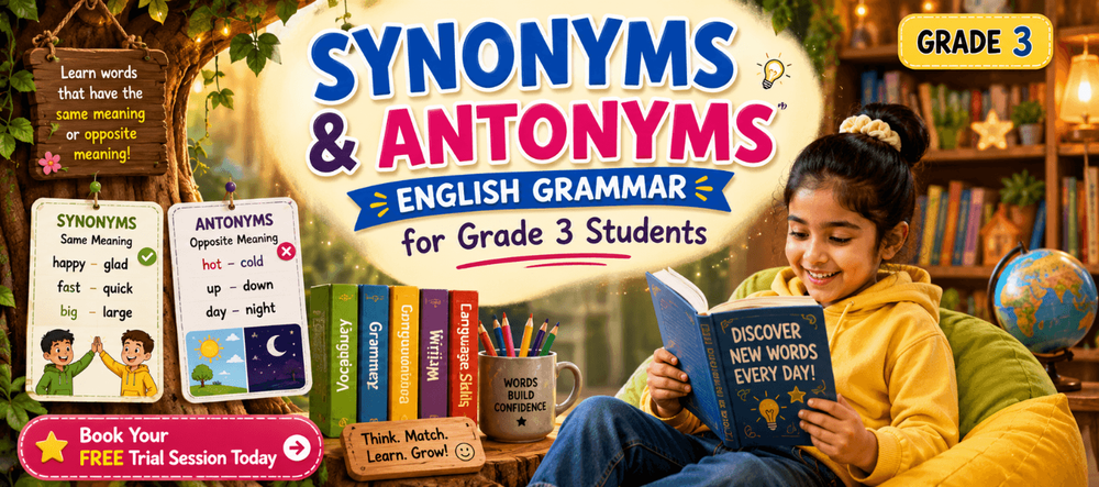 Expand Vocabulary with Synonyms and Antonyms for Grade 3