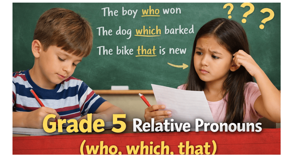 Grade 5 Relative Pronouns Worksheet – Exercises & Answers