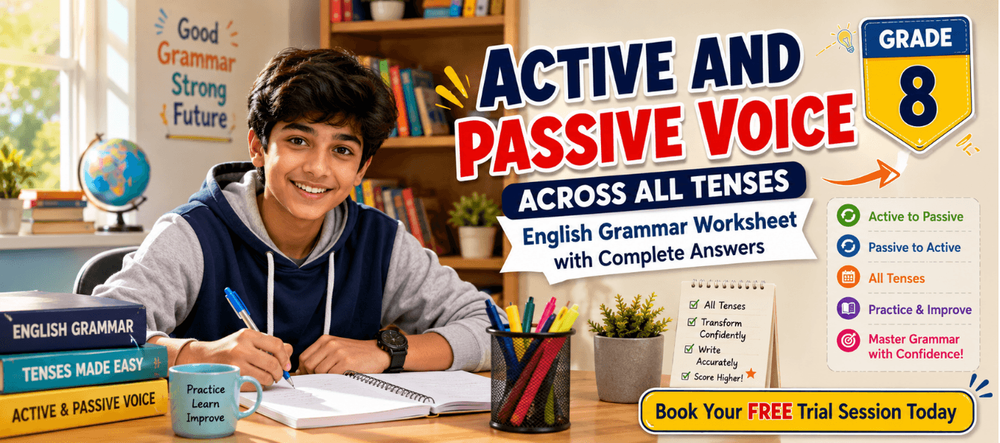Master Active and Passive Voice Across All Tenses in Grade 8