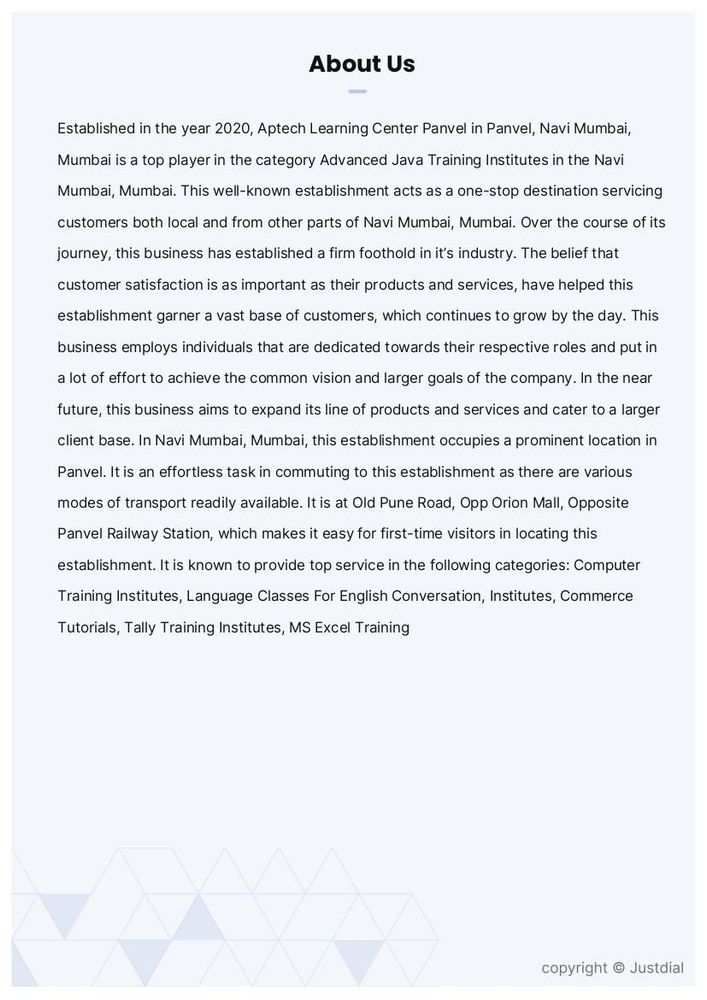 Aptech Learning Center Panvel in Navi Mumbai | Spoken English Classes ...