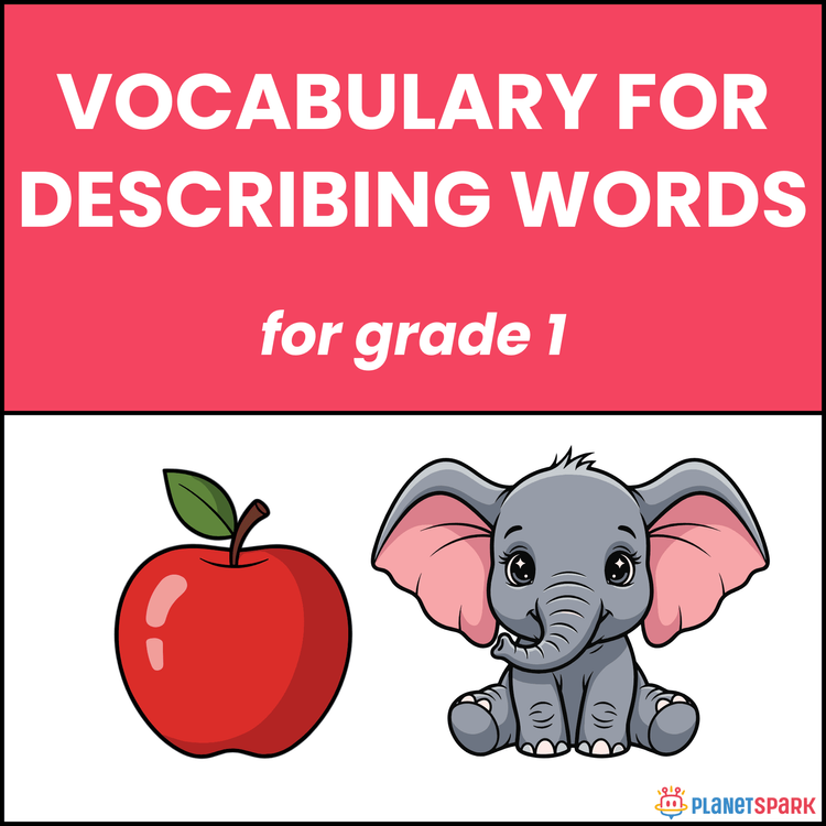 Class 1 English Worksheet for Basic Vocabulary | PlanetSpark