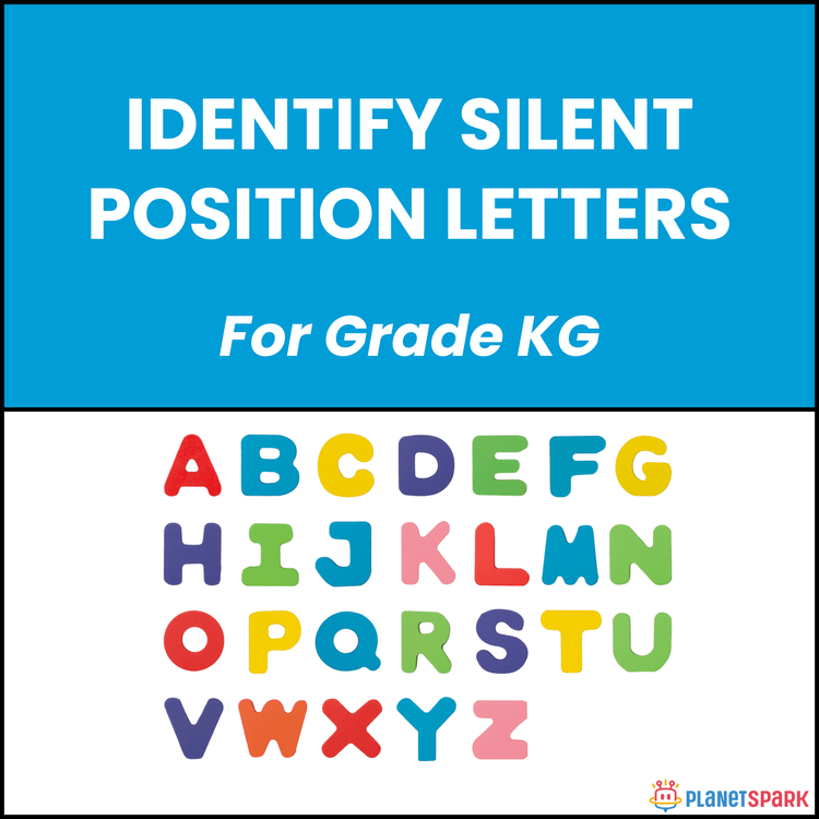 Class KG English Worksheet on Silent Letters | PlanetSpark