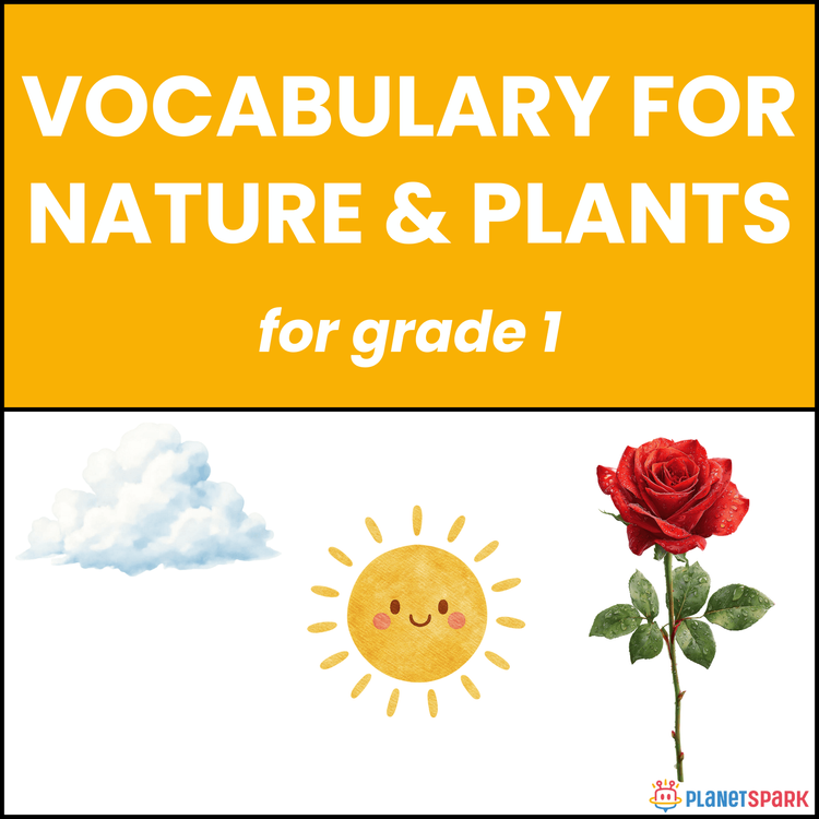 Class 1 English Worksheet for Nature and Plants | PlanetSpark