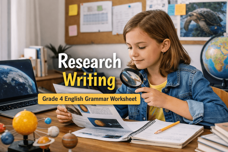 Boost Grade 4 Research Writing Skills: Printable Worksheet [Free PDF]