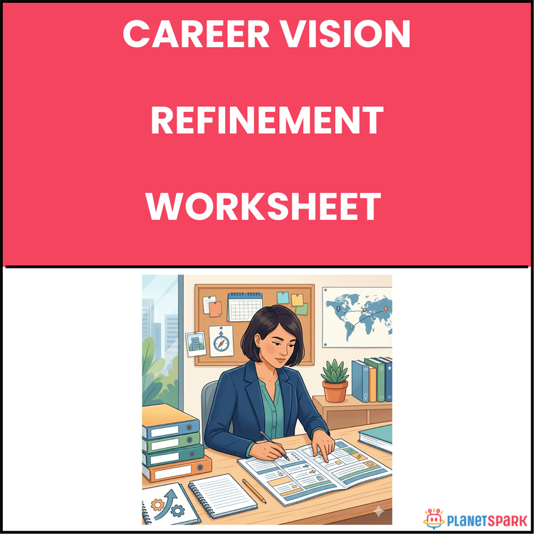 Career Vision Refinement Worksheet | PlanetSpark