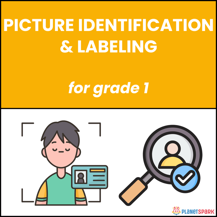 Class 1 English Worksheet on Completing Sentences Using Picture Clues ...