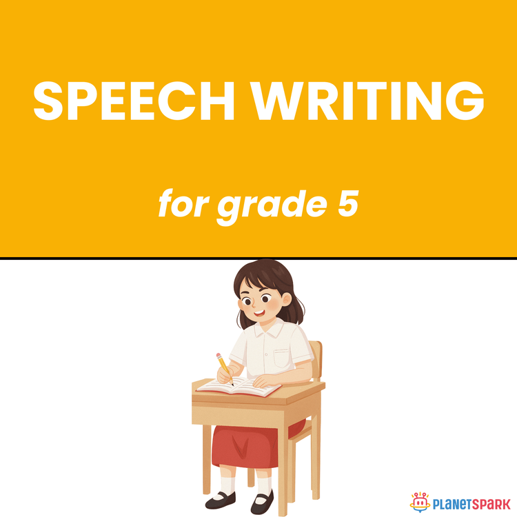 Class 5 English Worksheet on Formal Speech Writing | PlanetSpark