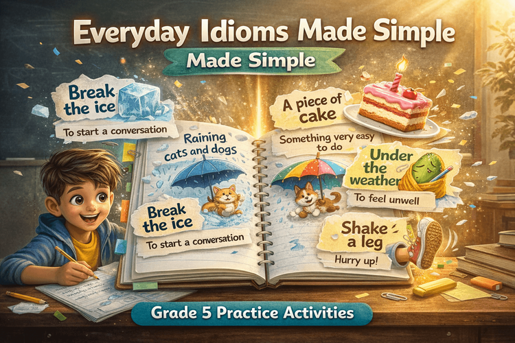 Everyday Idioms Made Simple – Grade 5 Practice Activities