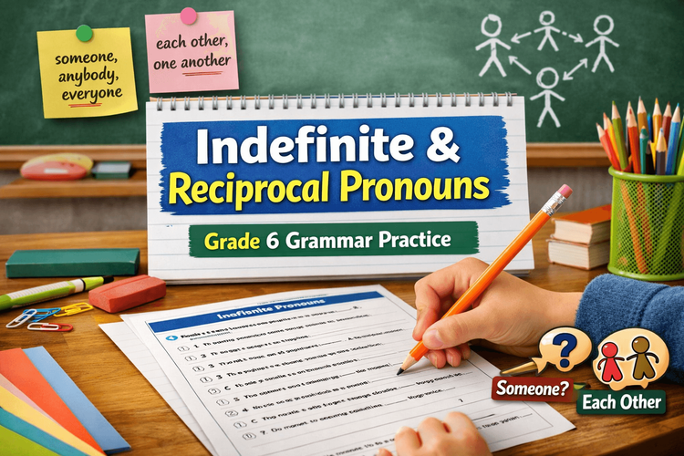 Free Grade 6 Pronouns Worksheet with Exercises [Printable]