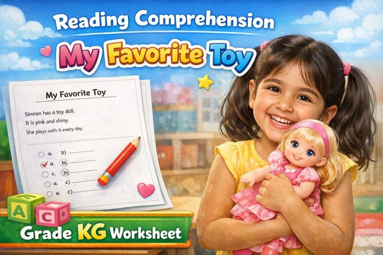 Fun Kindergarten Reading Worksheet on My Favorite Toy [Free PDF]