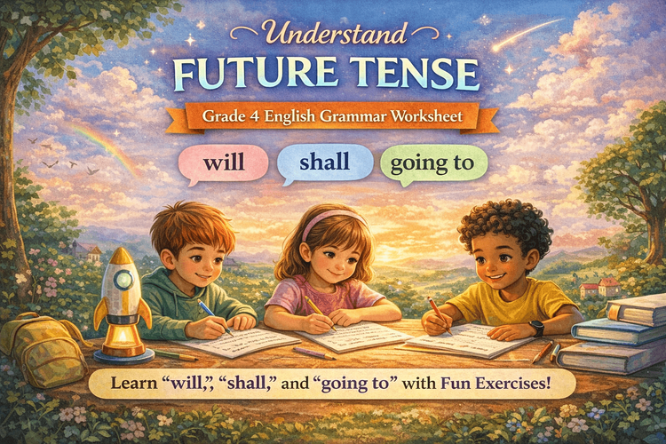 Learn Future Tense Forms (Will, Shall, Going To) – Grade 4