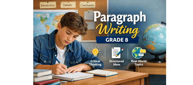 Paragraph Writing for Grade 8 Printable Worksheet Exercises