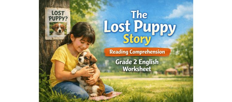 The Lost Puppy Story | Grade 2 English Comprehension Practice