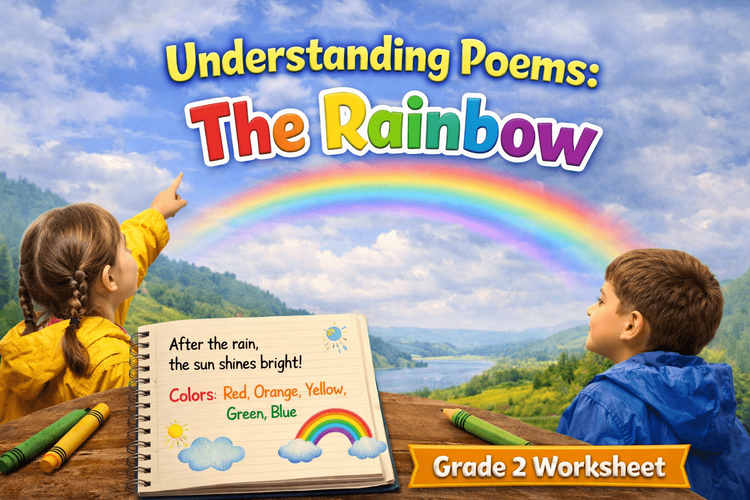 Understanding Poems in Grade 2: “The Rainbow” [PDF Exercises]