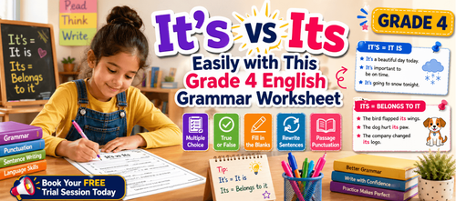 Free Printable Its vs It’s Grammar Practice – Grade 4