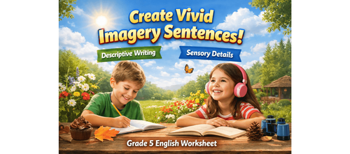 Create Vivid Imagery Sentences – Grade 5 Writing Activity