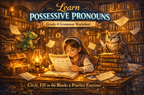 Grade 4 Possessive Pronouns Worksheet with Answers [Free PDF]