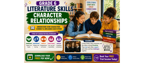 Grade 6 Literature Skills - Character Relationships [Free PDF]