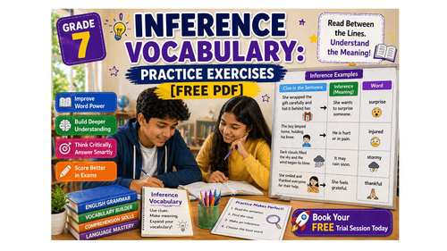 Grade 7 Inference Vocabulary: Practice Exercises [Free PDF]