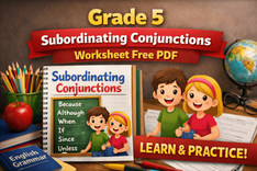 Class 3 Grammar Worksheet on Conjunctions – Connecting Words and Ideas ...